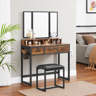 Mercury Row Hans Dressing Table Set with Mirror & Reviews | Wayfair.co.uk