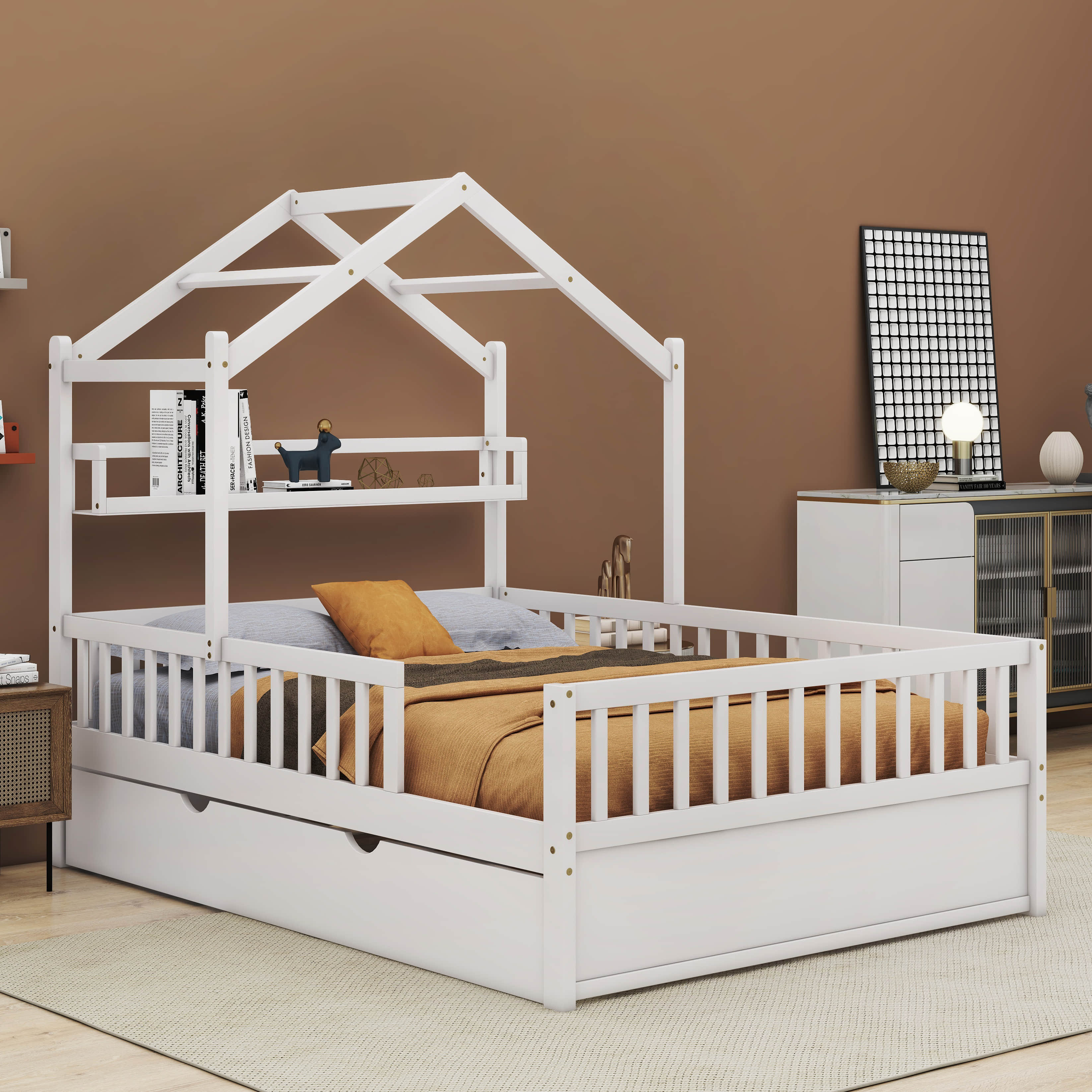 Harper Orchard Bouleaux Full / Double Storage Platform Bed | Wayfair