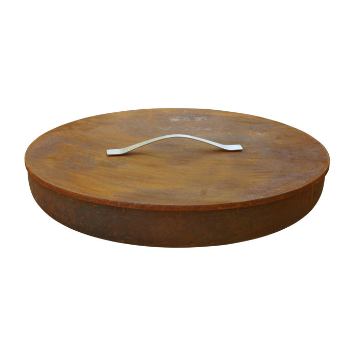 Curonian 25'' x 25'' Rusting Steel Fire Pit Tool & Reviews | Wayfair