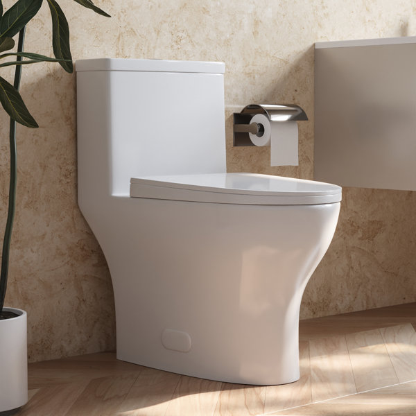 DeerValley Ally Dual-Flush Elongated One-Piece Floor Mounted Toilet ...