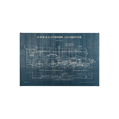 Mercana " Locomotive Blueprint I " | Wayfair