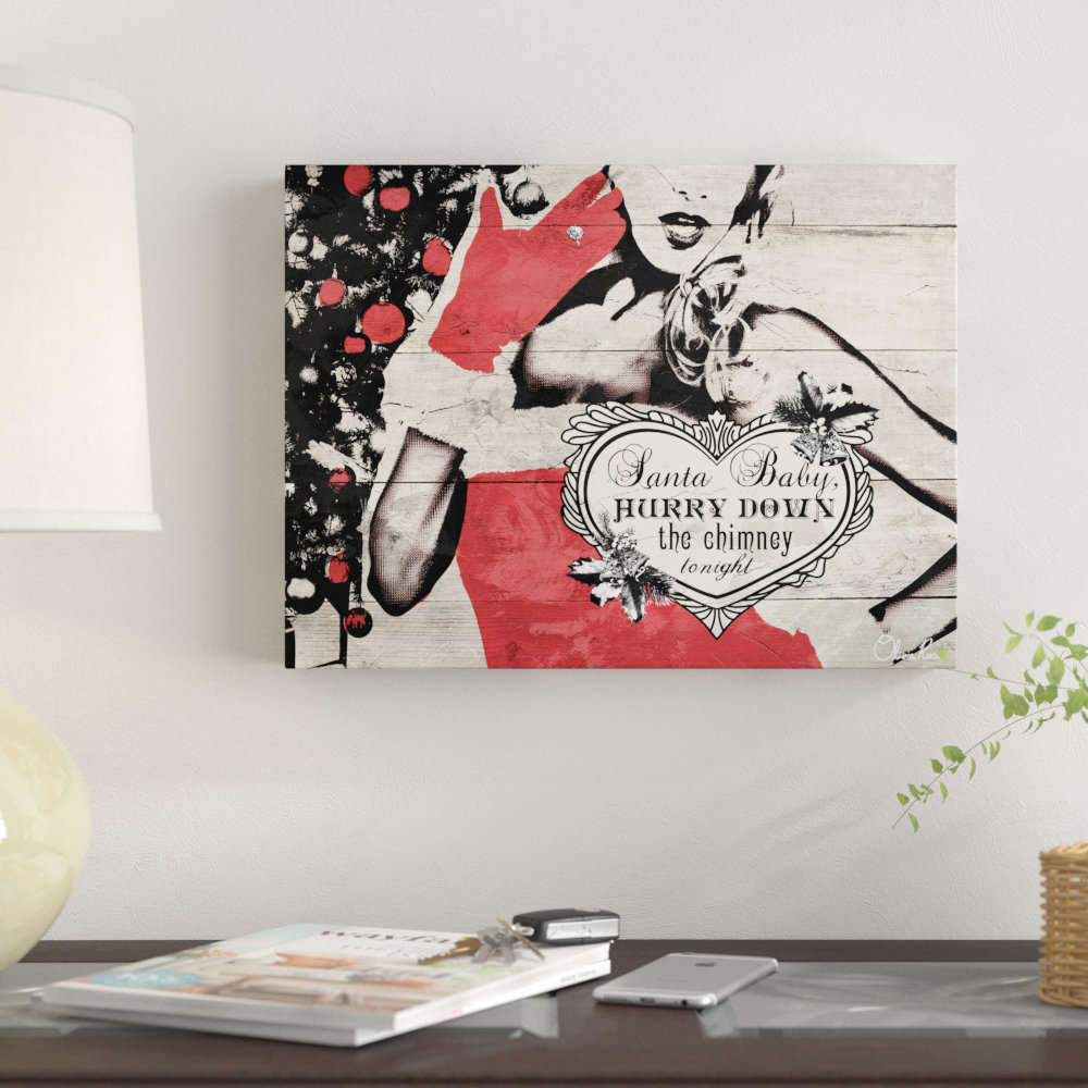 The Holiday Aisle® Santa Baby Lady by Olivia Rose - Wrapped Canvas ...