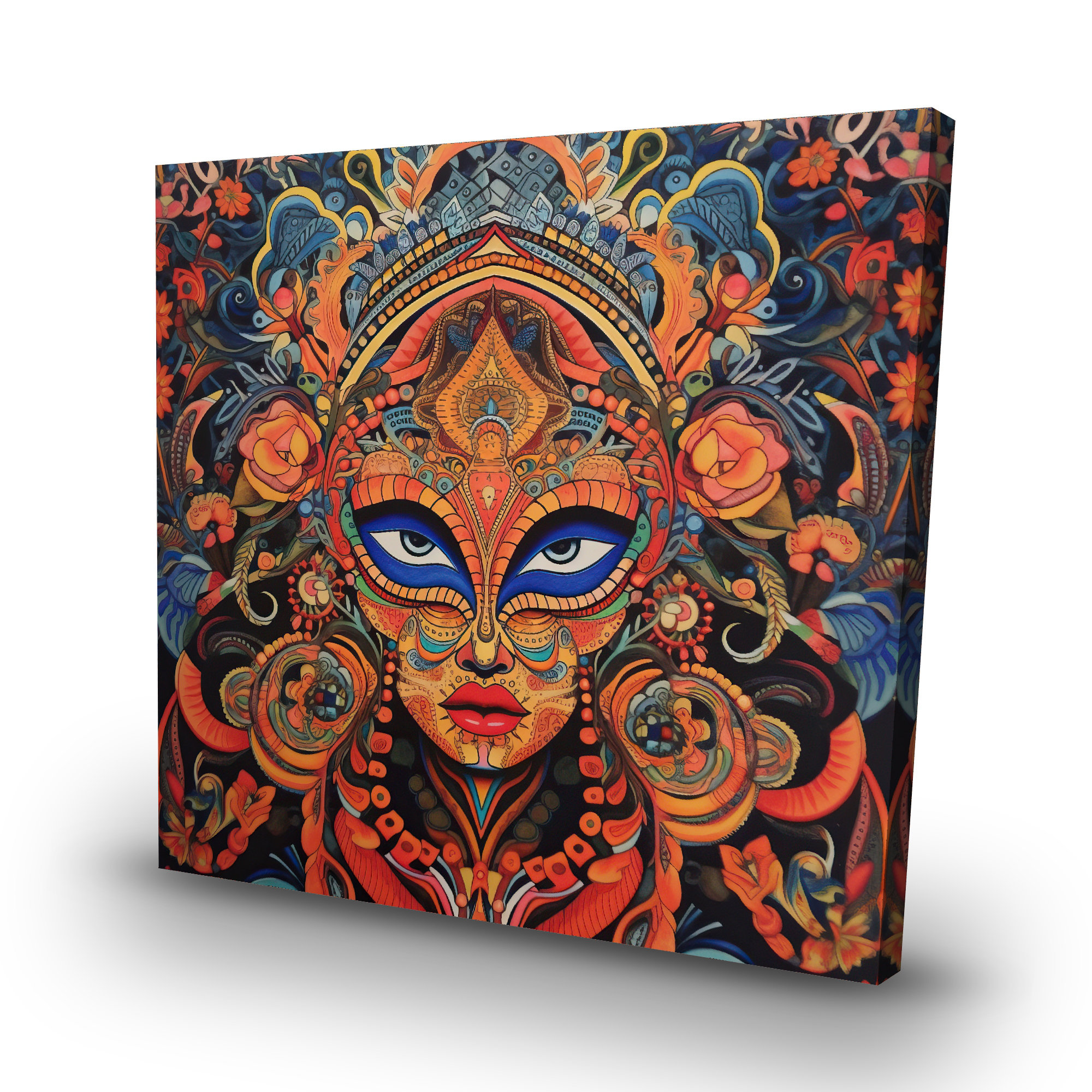 Begin Edition International Inc. Aztec face - 32"x32" art on canvas ...