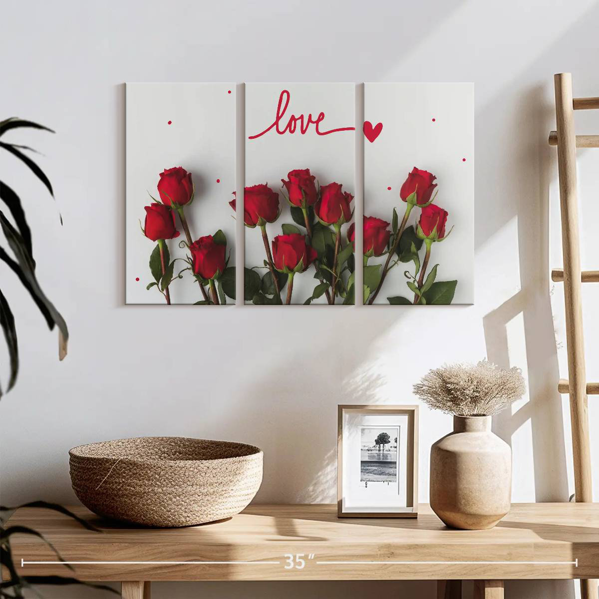 Lark Manor™ Harnek Love Red Roses | Wayfair