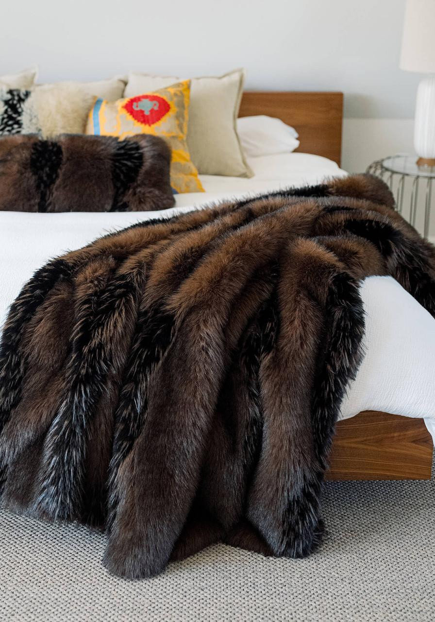 Donna Salyer's Fabulous-Furs Limited Edition Luxe Fox Faux Fur Throw ...