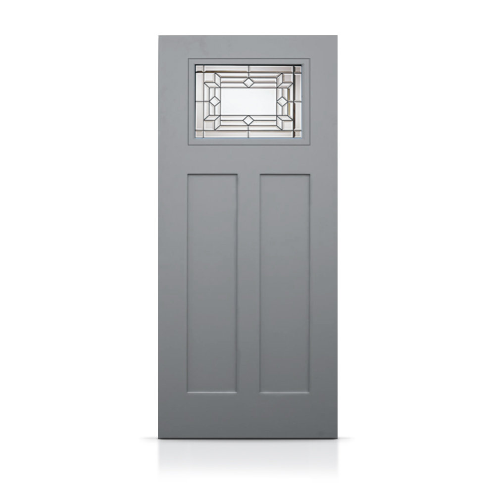 Calhome Modern Exterior Fiberglass Front Entry Door Slab with Designer ...