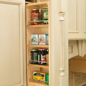 Rev-A-Shelf Wood Tall Filler Pull Out Organizer For New Kitchen ...