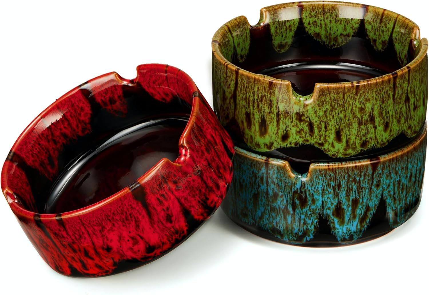 WIZIAT Ashtrays For Cigarettes, Portable Decorative Modern Ashtray For ...