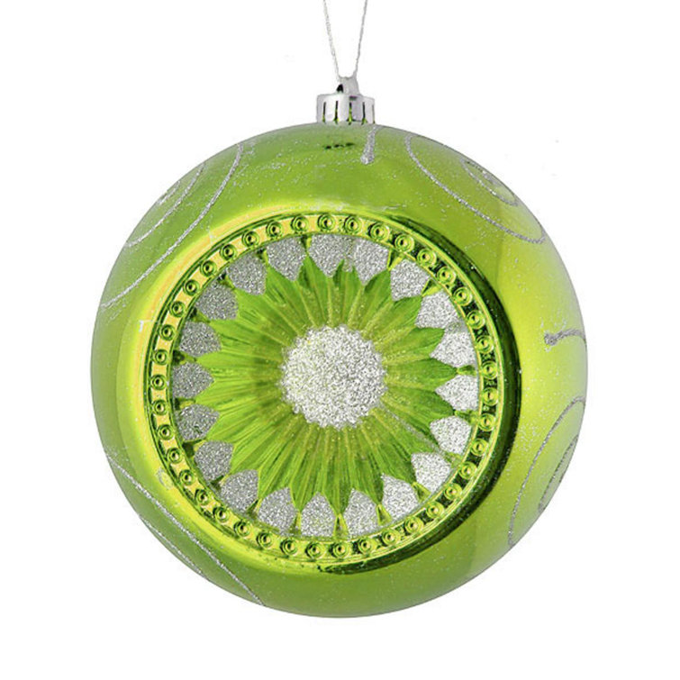 The Holiday Aisle® Retro Reflector Shatterproof 2-Finish Christmas Ball ...