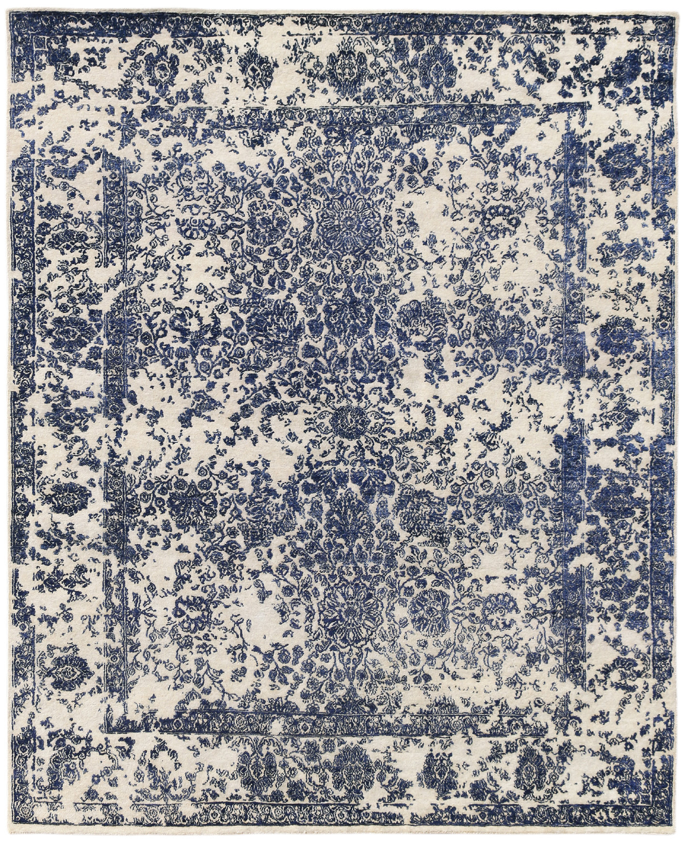 Hokku Designs Mount Route Hand-Knotted Sparkle White | Wayfair