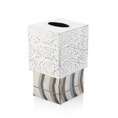 white tissue box square