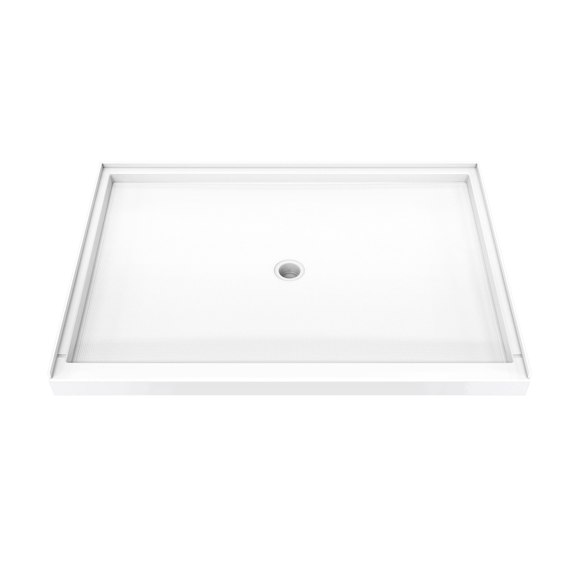 DreamLine DreamStone 33 in. D x 62 in. W x 3 1/2 in. H Front Drain ...