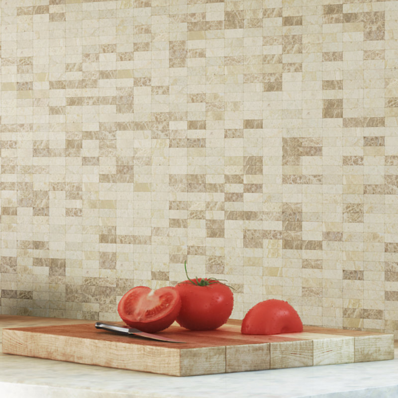 Speed tiles Urbain 11.42'' W x 11.57'' L Natural Stone Peel and Stick ...