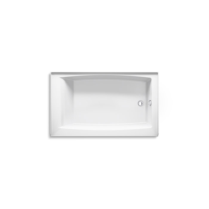 Kohler Entity 60 In. X 36 In. Alcove Bath With Left Drain & Reviews ...