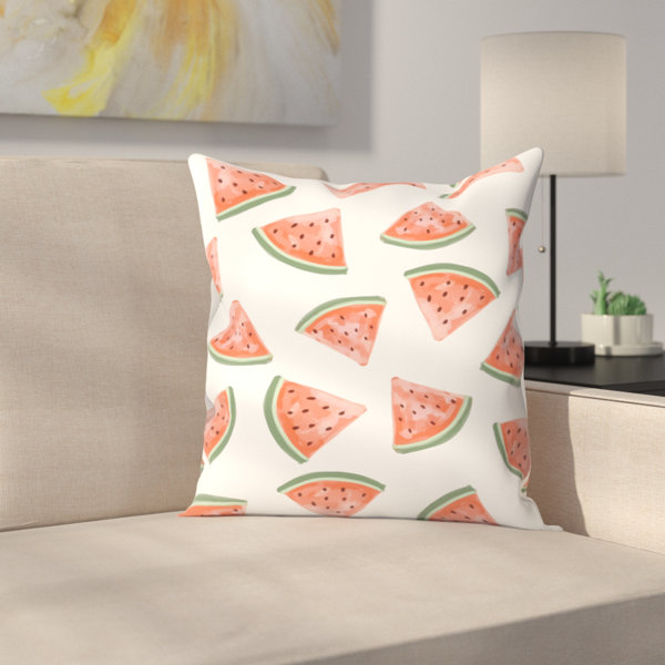 Americanflat Jetty Printables Watermelon Throw Pillow | Wayfair