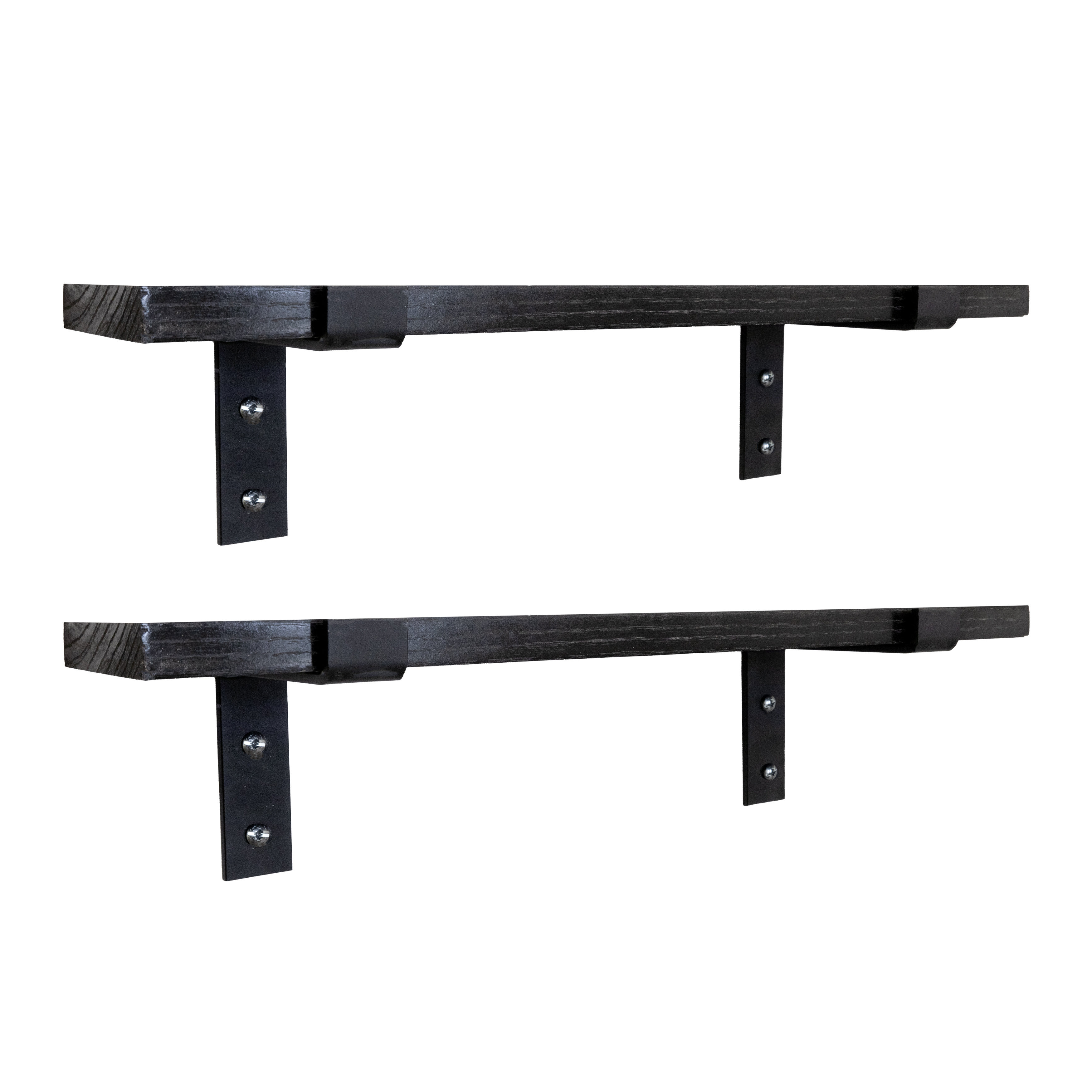 17 Stories Virdell Oak Bracket Shelf | Wayfair