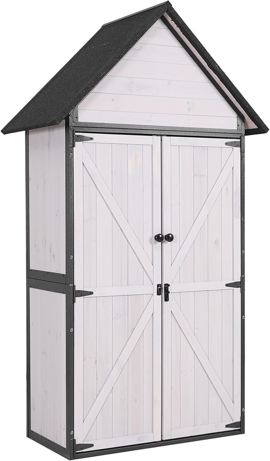 Aivituvin 3 ft. W x 1 ft. D Solid Wood Storage Shed | Wayfair