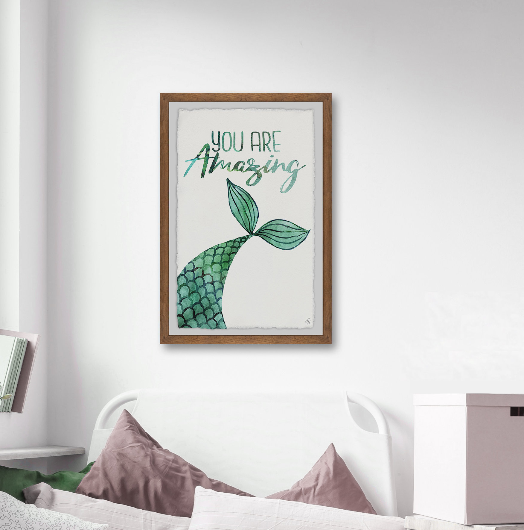 Isabelle & Max™ Laurinda 'Amazing Mermaid Tail' Framed Print - Wayfair ...