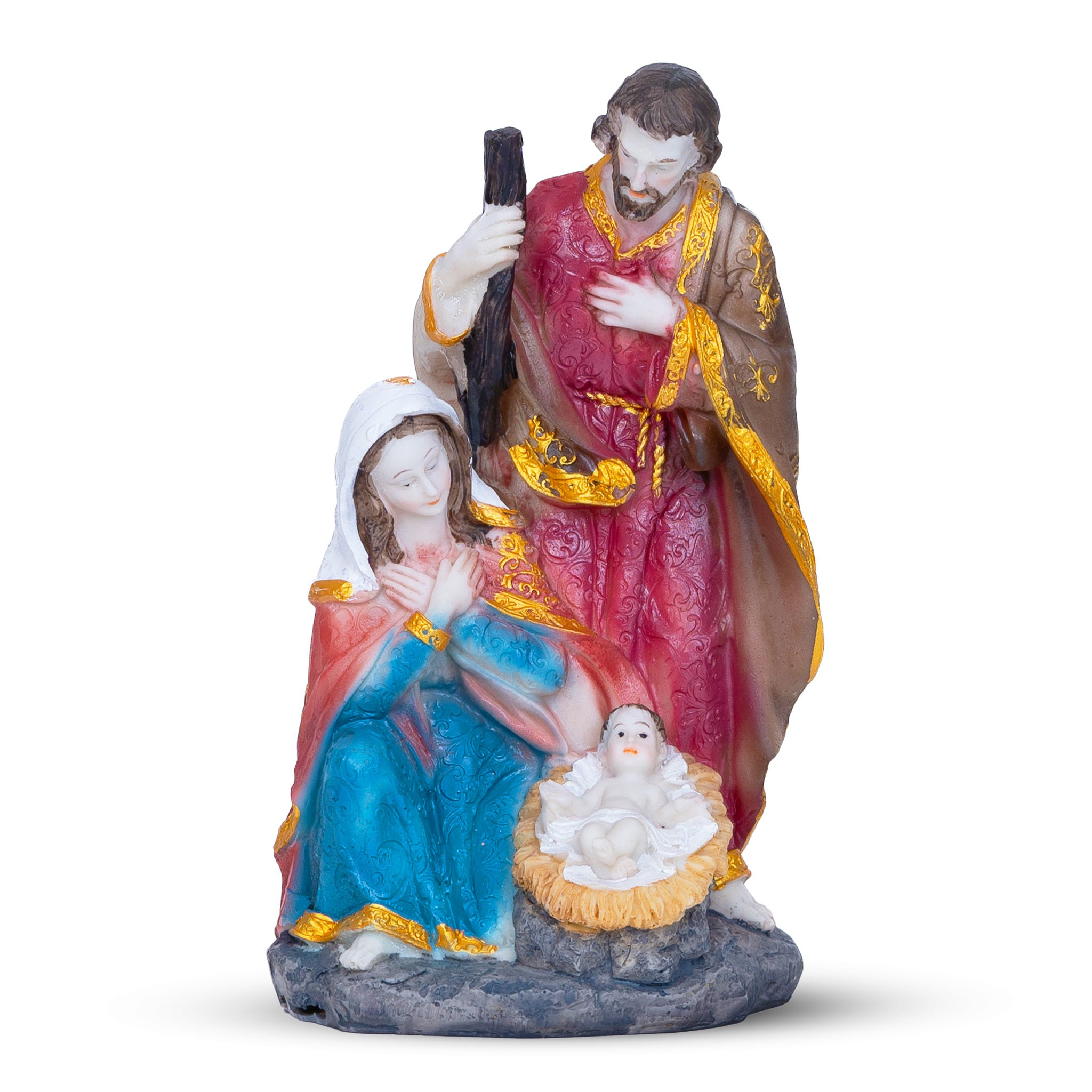 The Holiday Aisle® Sacred Family Tabletop Statue In Serene Ivory | Wayfair