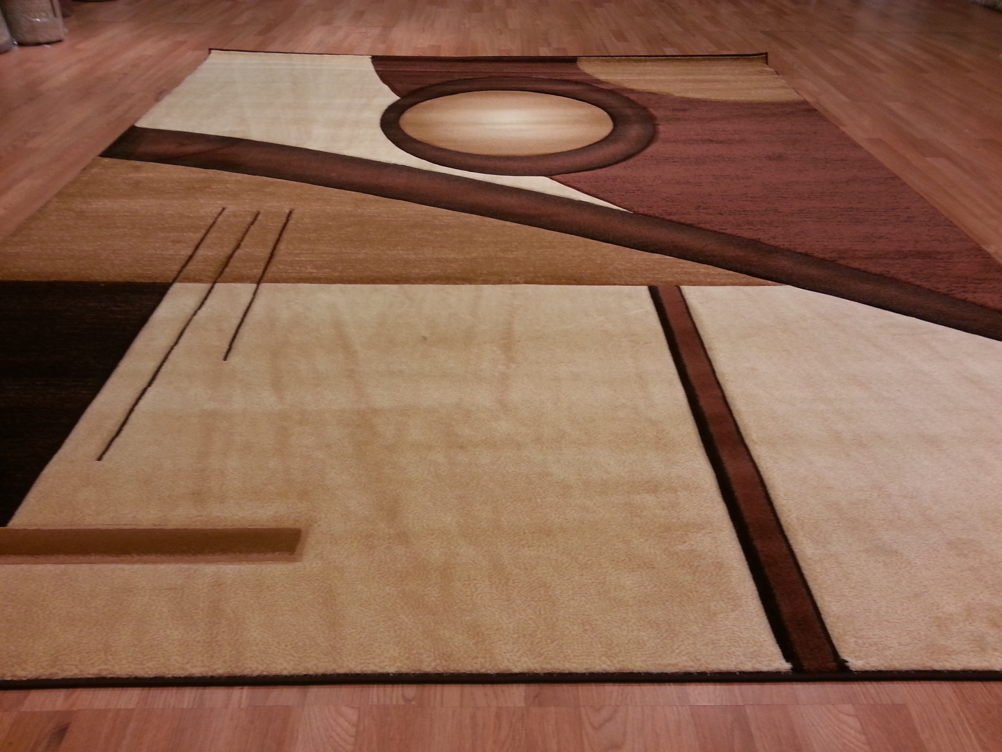 Rug Tycoon Abstract Brown/Beige Area Rug | Wayfair