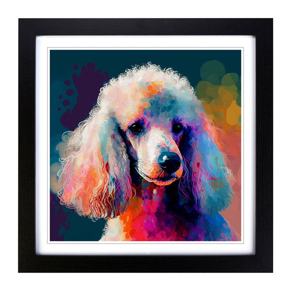 Marlow Home Co. Poodle Dog Abstract Expressionism - Single Picture ...