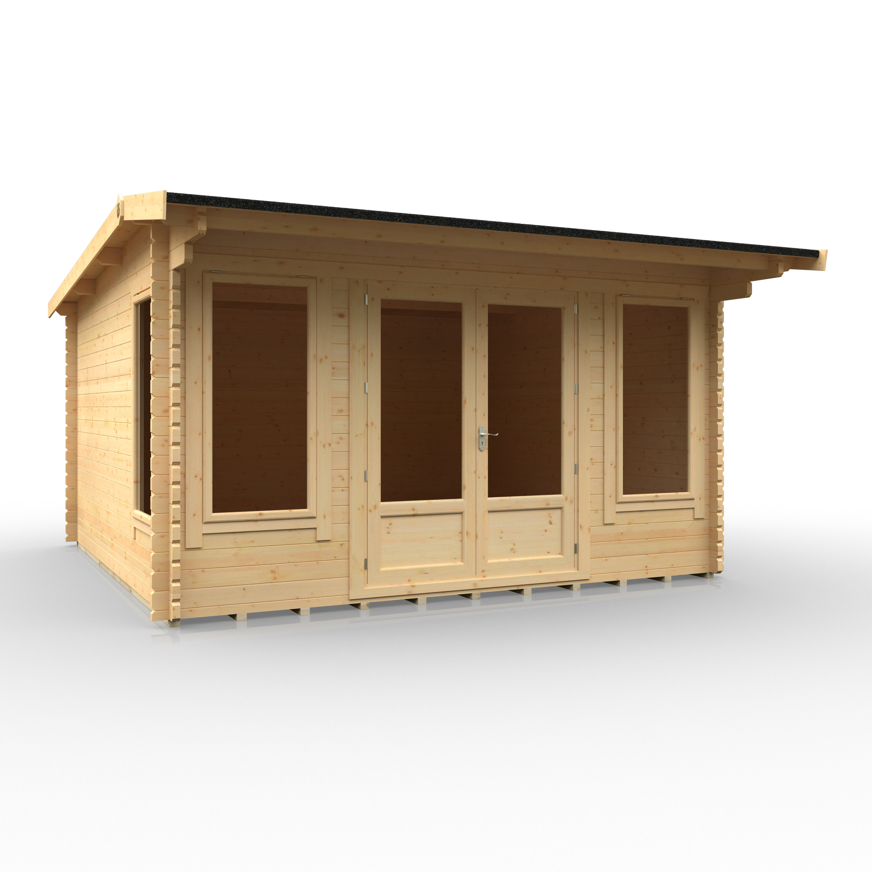 Tiger Sheds The Procas Tongue & Groove Log Cabin 14x14w | Wayfair.co.uk