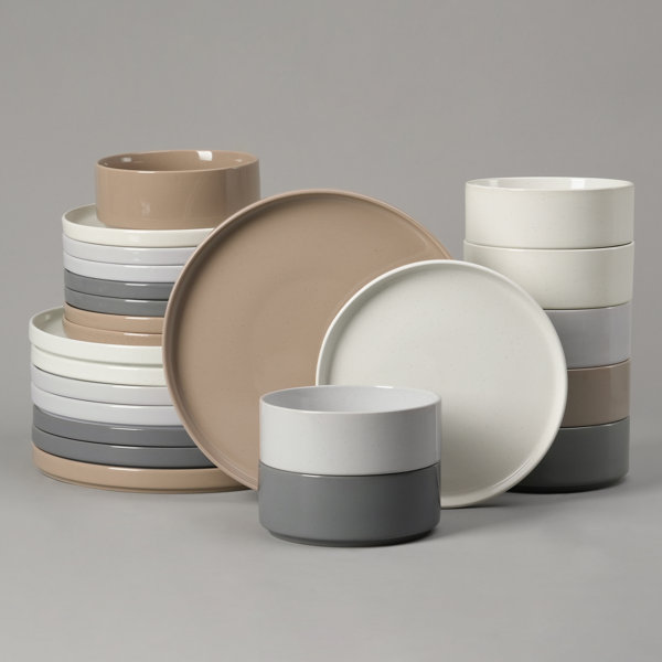 Grey Dinnerware Sets | Up to 65% Off Until 11/20 | Wayfair | Wayfair