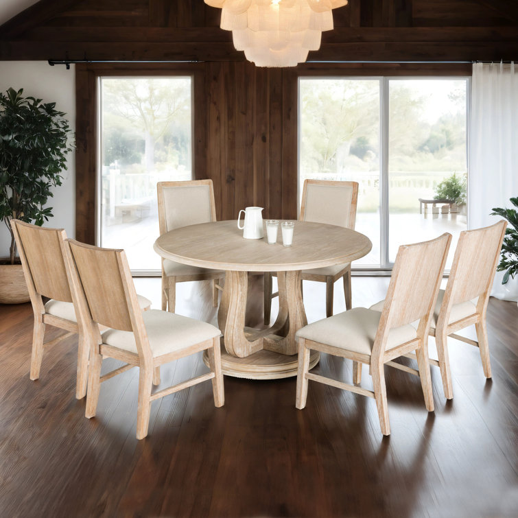 Red Barrel Studio® Bowes 7-Piece Round Dining Table Set | Wayfair