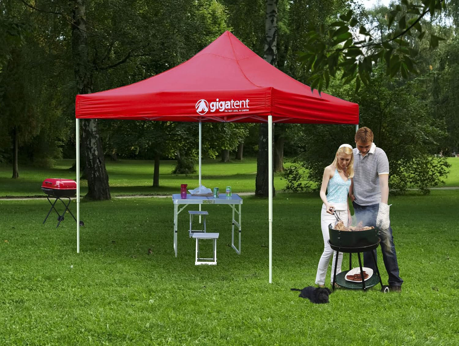 Co-t Heavy-Duty 10' X 10' Instant Canopy With Adjustable Height, Powder ...