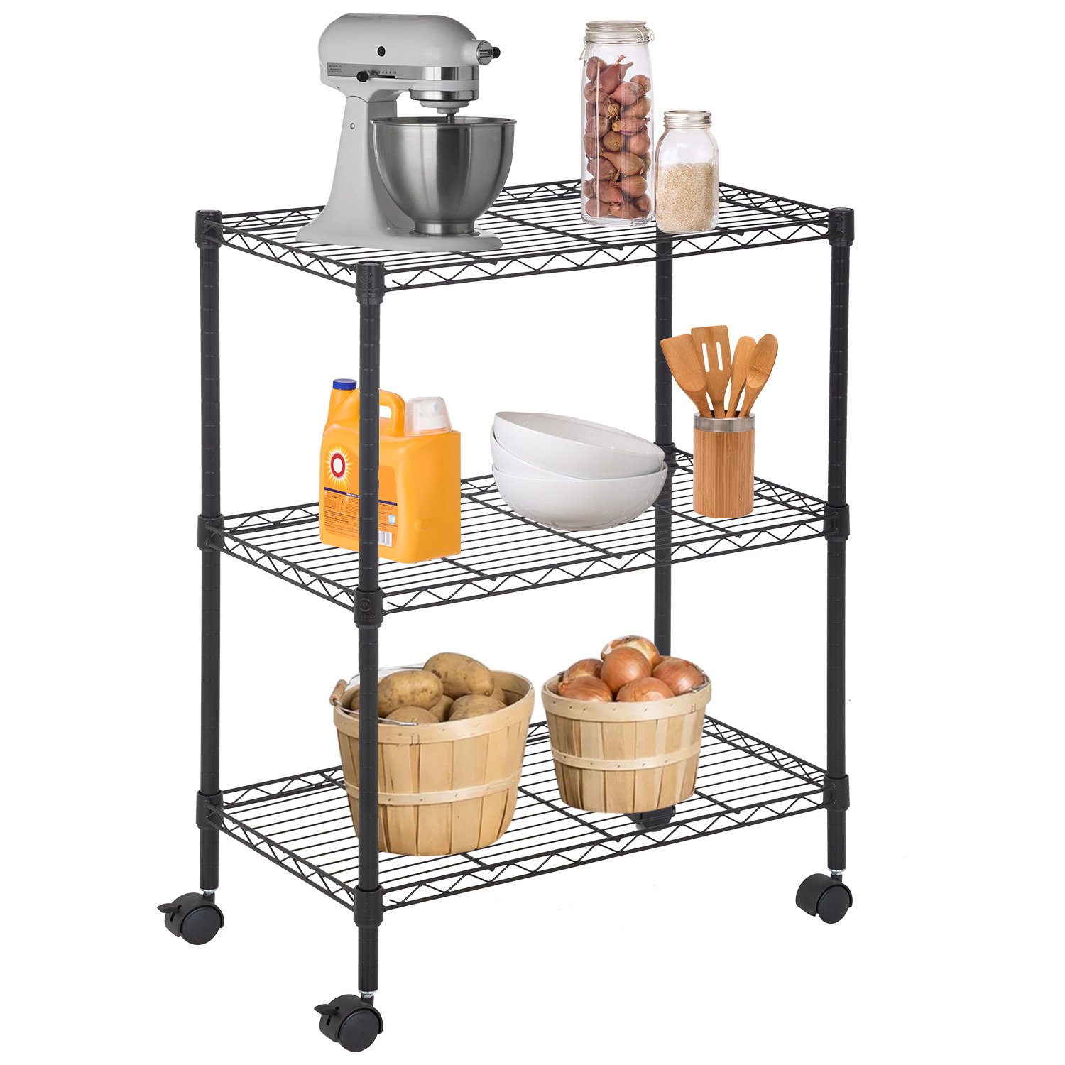 Rebrilliant Lenzy 31.3" H x 23" W x 13" D Heavy Duty Storage Rack | Wayfair