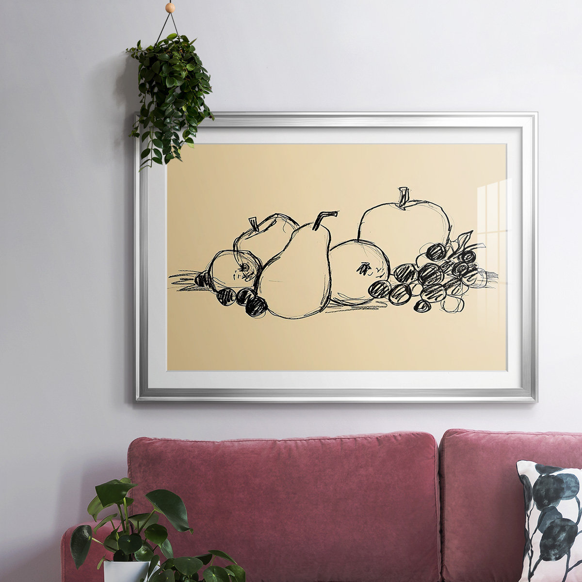 Gracie Oaks Graphite Fruit II Framed On Paper Print | Wayfair