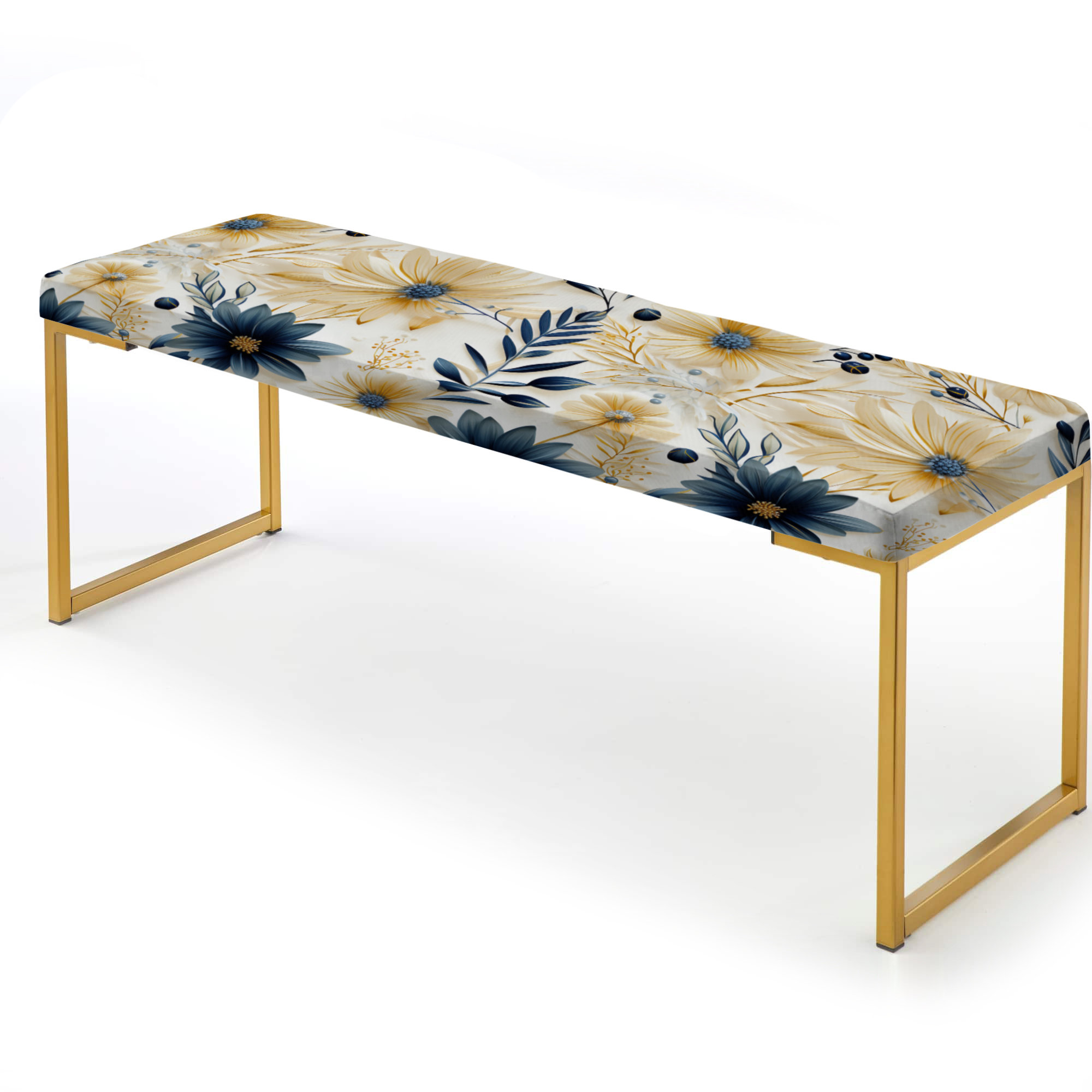 Design Art Blue And White Coastal Retreat Seashells - Floral ...