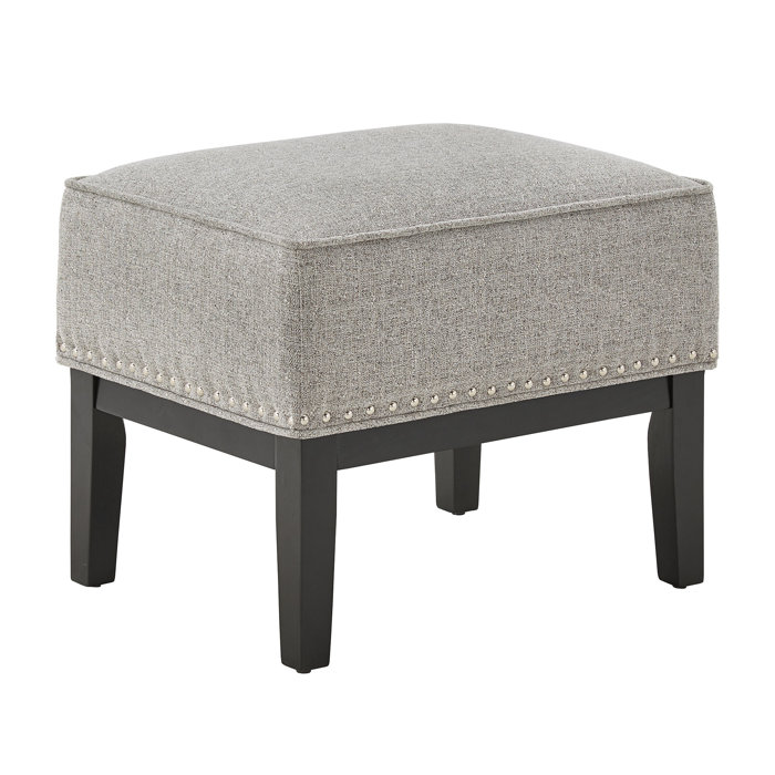 Three Posts™ Caistor Upholstered Wingback Chair with Ottoman & Reviews ...