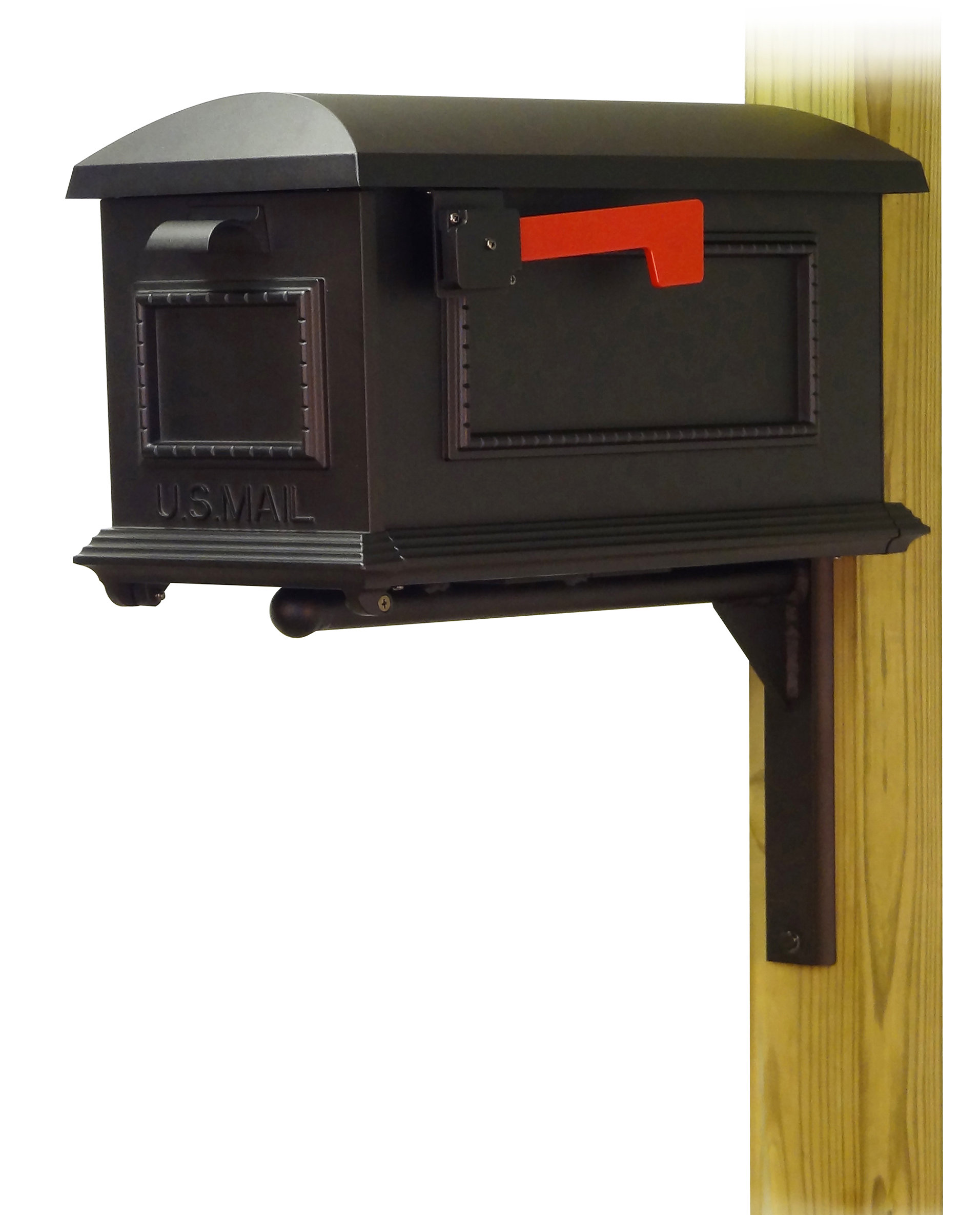 Special Lite Products Traditional Curbside Post Mounted Mailbox ...
