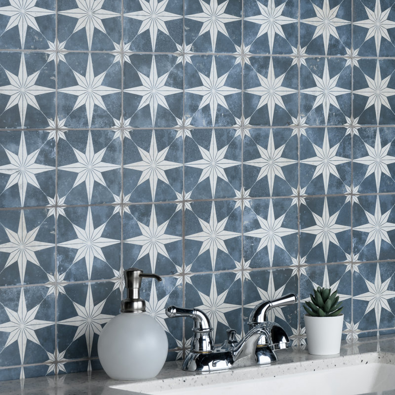 Merola Tile Harmonia 13" x 13" Ceramic Patterned Wall & Floor Tile ...