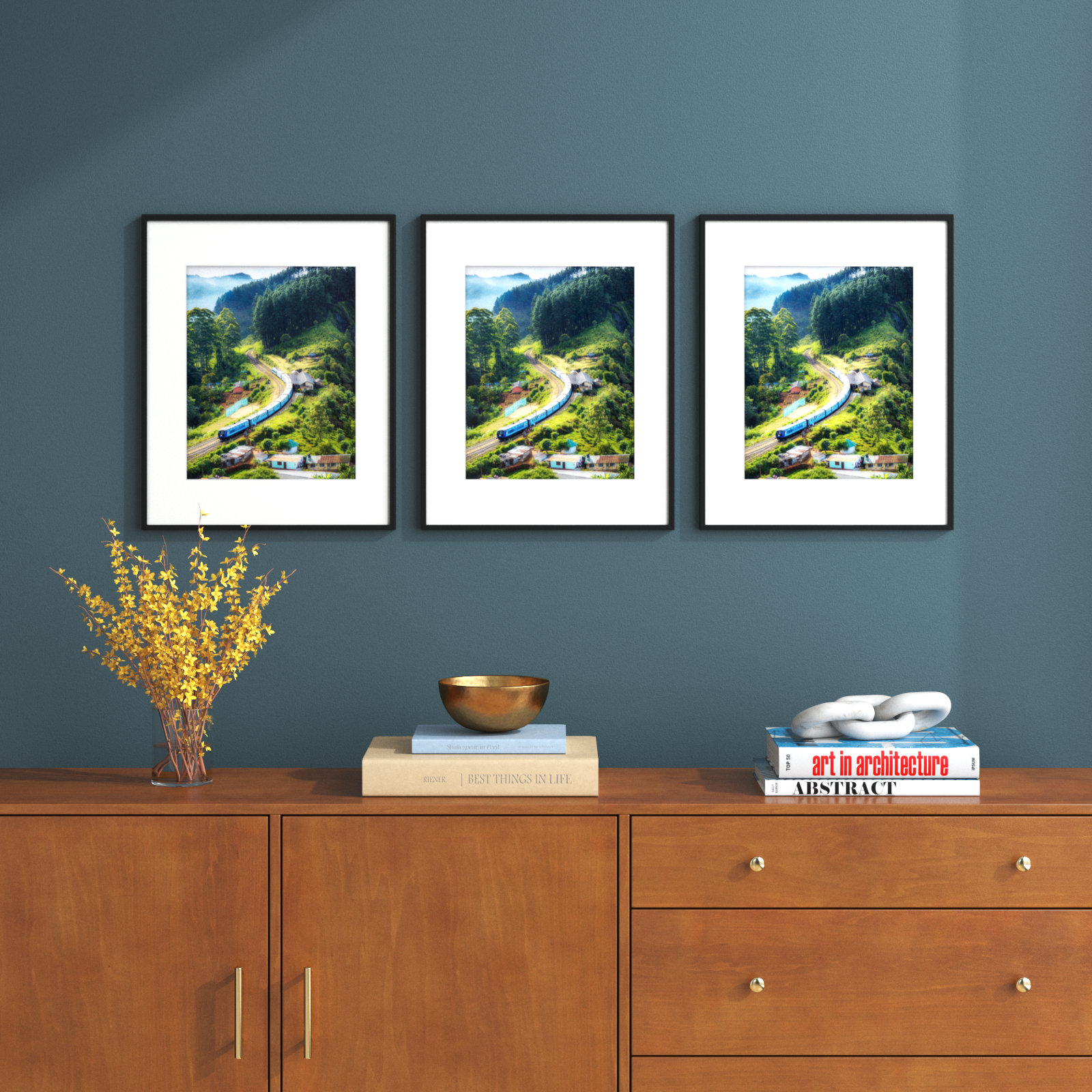 Mercury Row Rogalski 3 Piece 11" X 14" Metal Gallery Wall Frame Set in ...