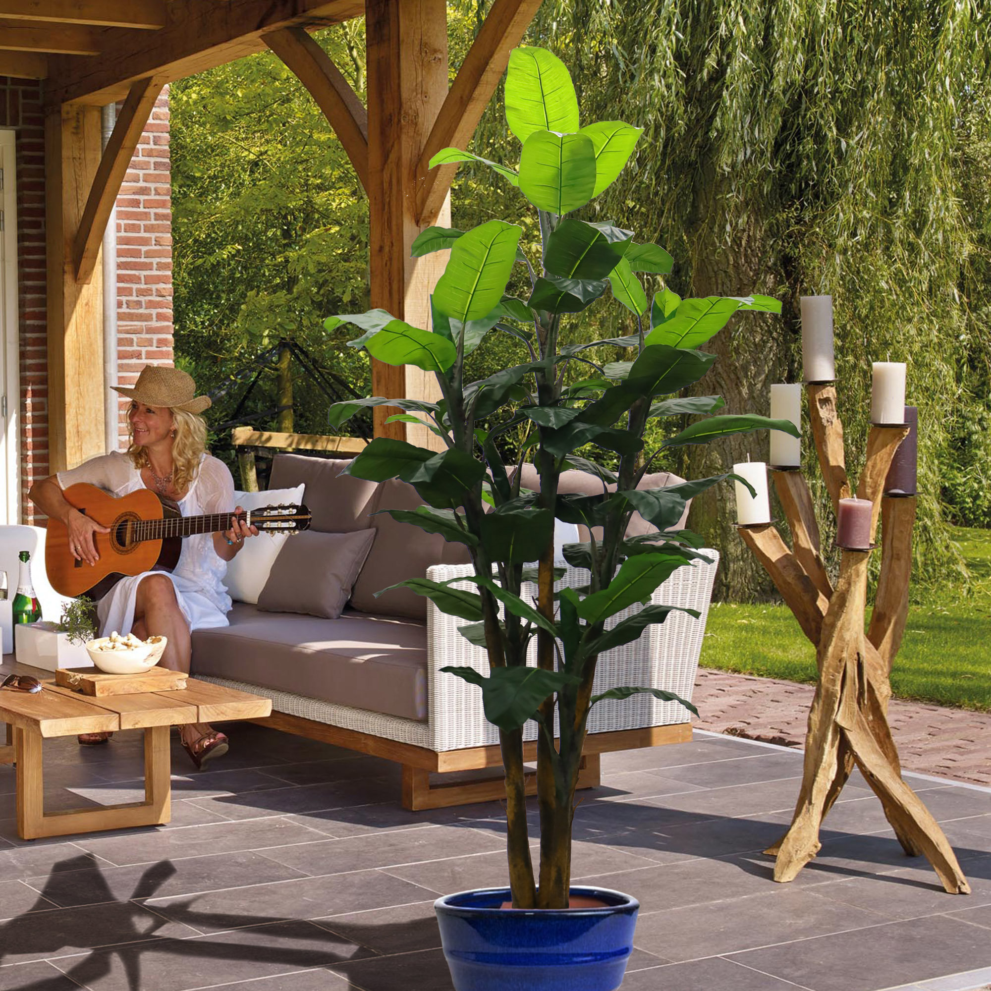 Primrue 84" Artificial Banana Tree | Wayfair