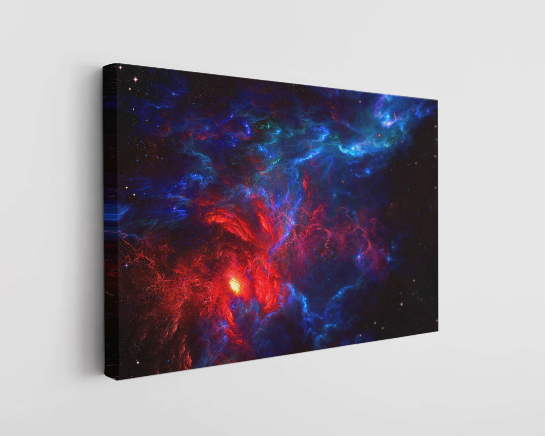 Latitude Run® Galaxy Red Nebula Space Star Canvas Print Wall Art | Wayfair