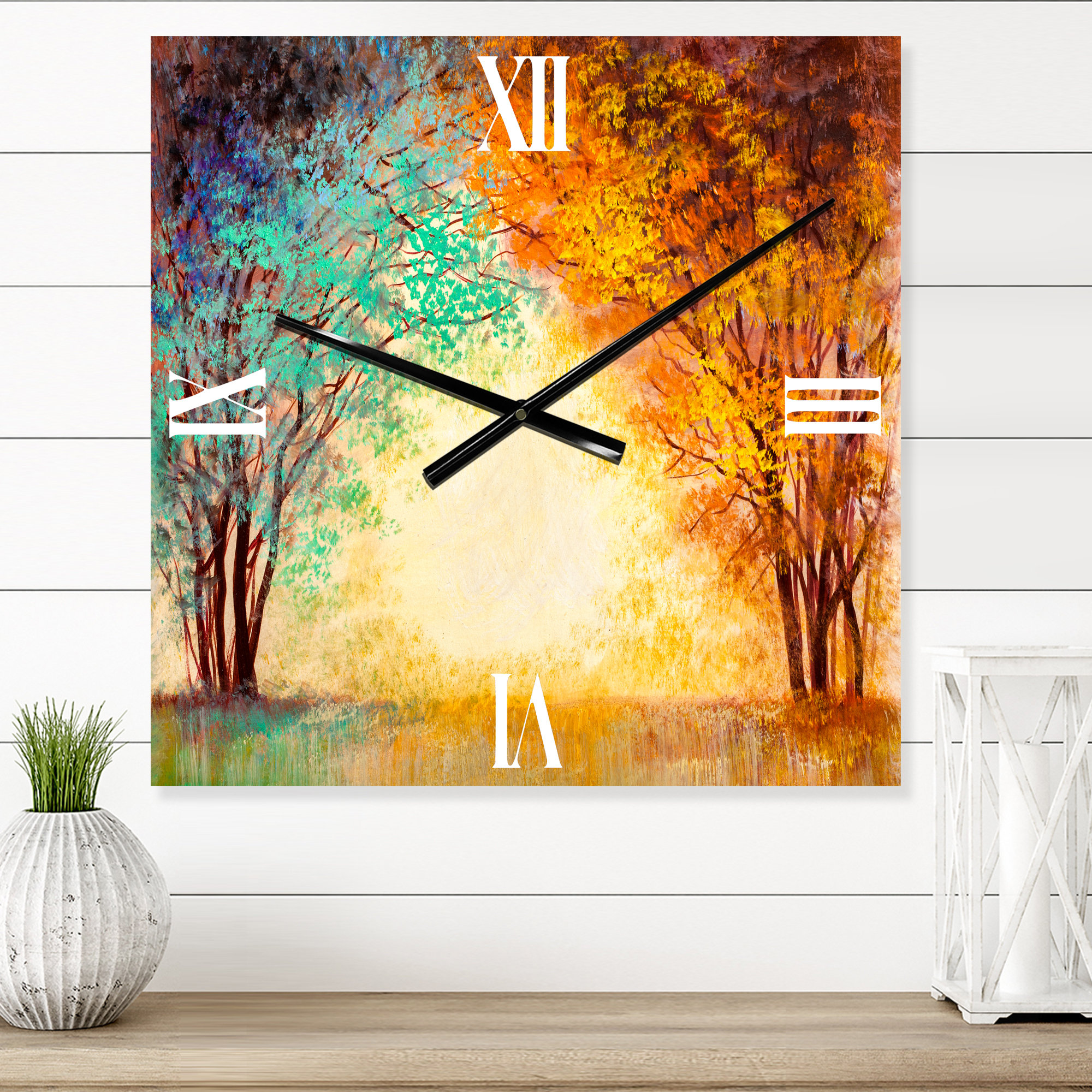 East Urban Home Alley Through the Park in Autumn Sunset - Traditional ...