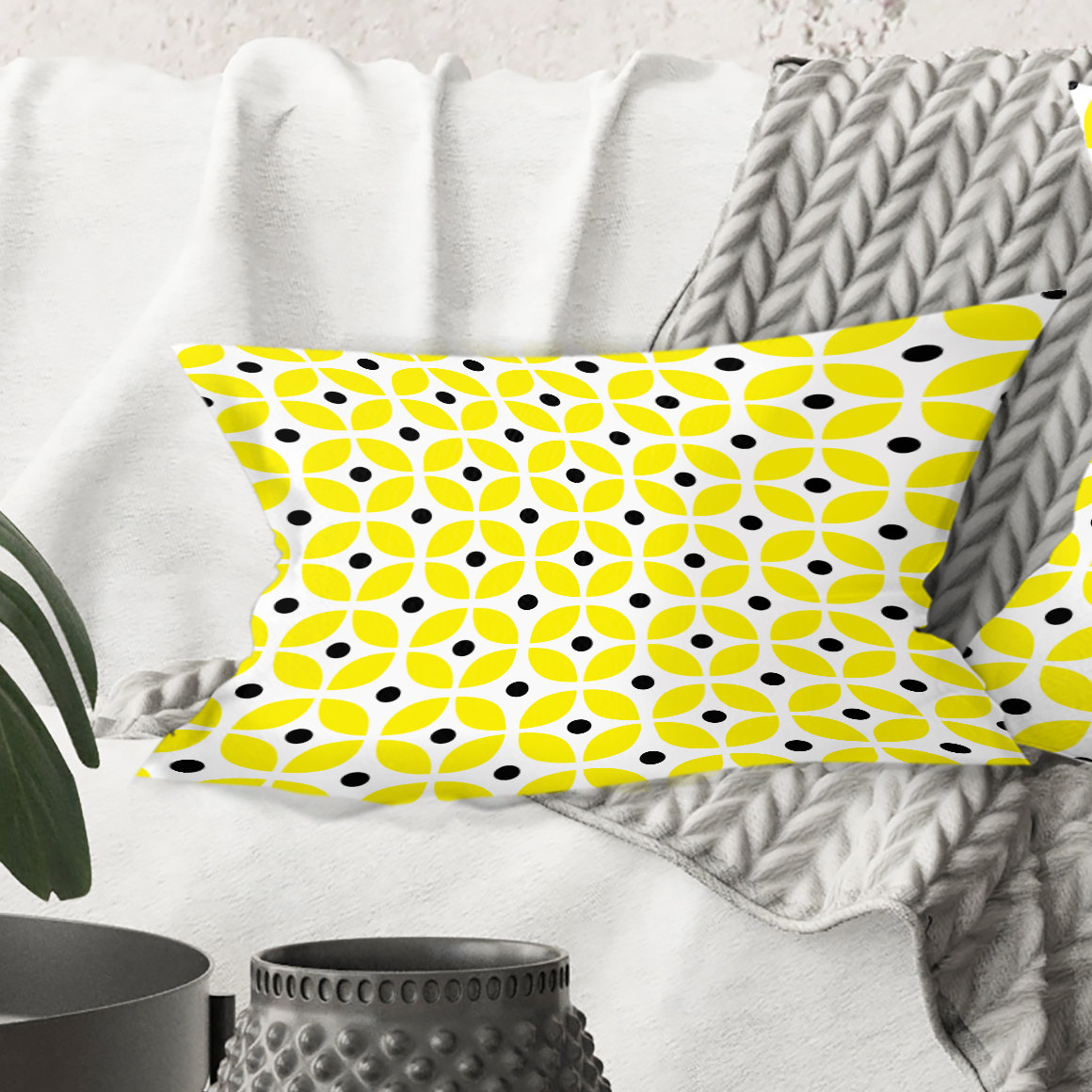 Design Art Retro GeometricDesign I - Mid-Century ModernPrinted Throw ...
