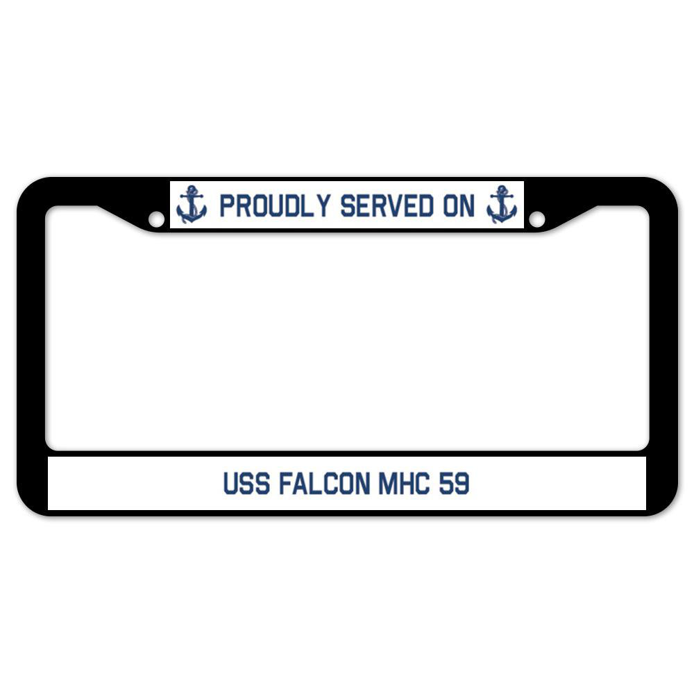 SignMission Proudly Served on USS FALCon MHC 59 Plate Frame | Wayfair
