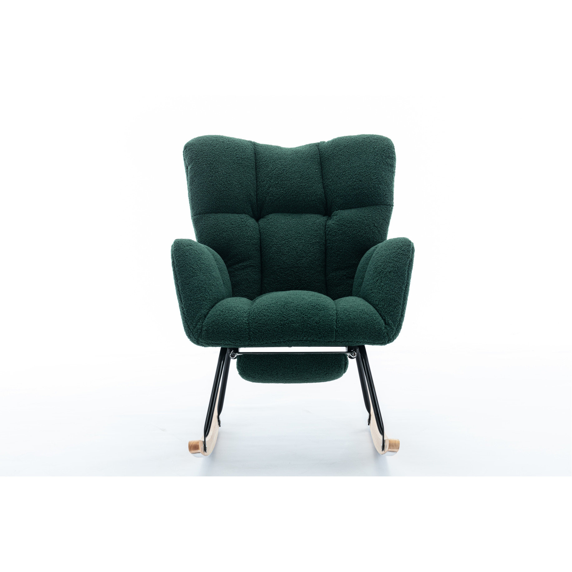 Latitude Run® Ergonomic Rocking Chair With Adjustable Footrest, Reduces ...
