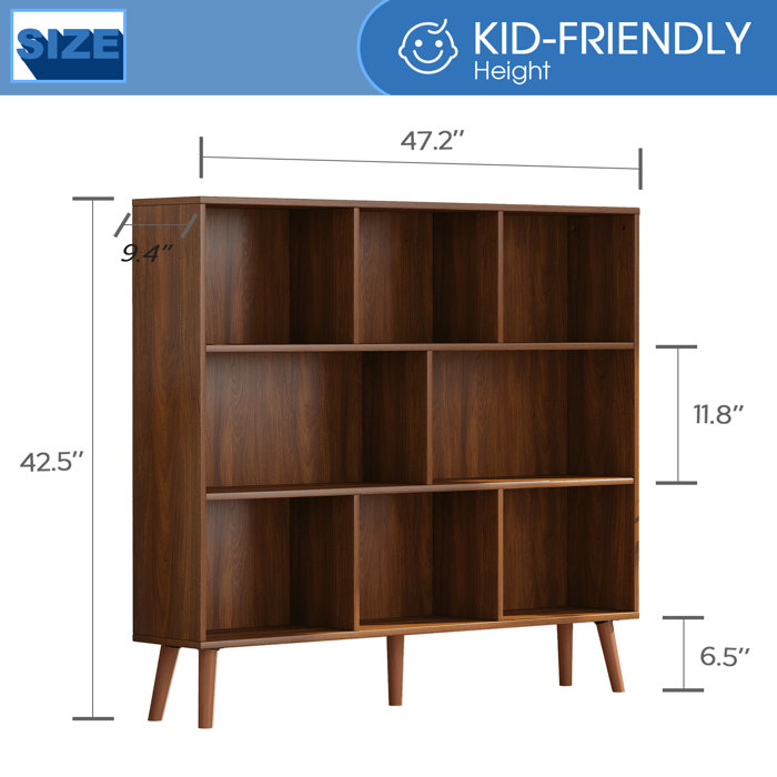 George Oliver Jaen Bookcase & Reviews | Wayfair