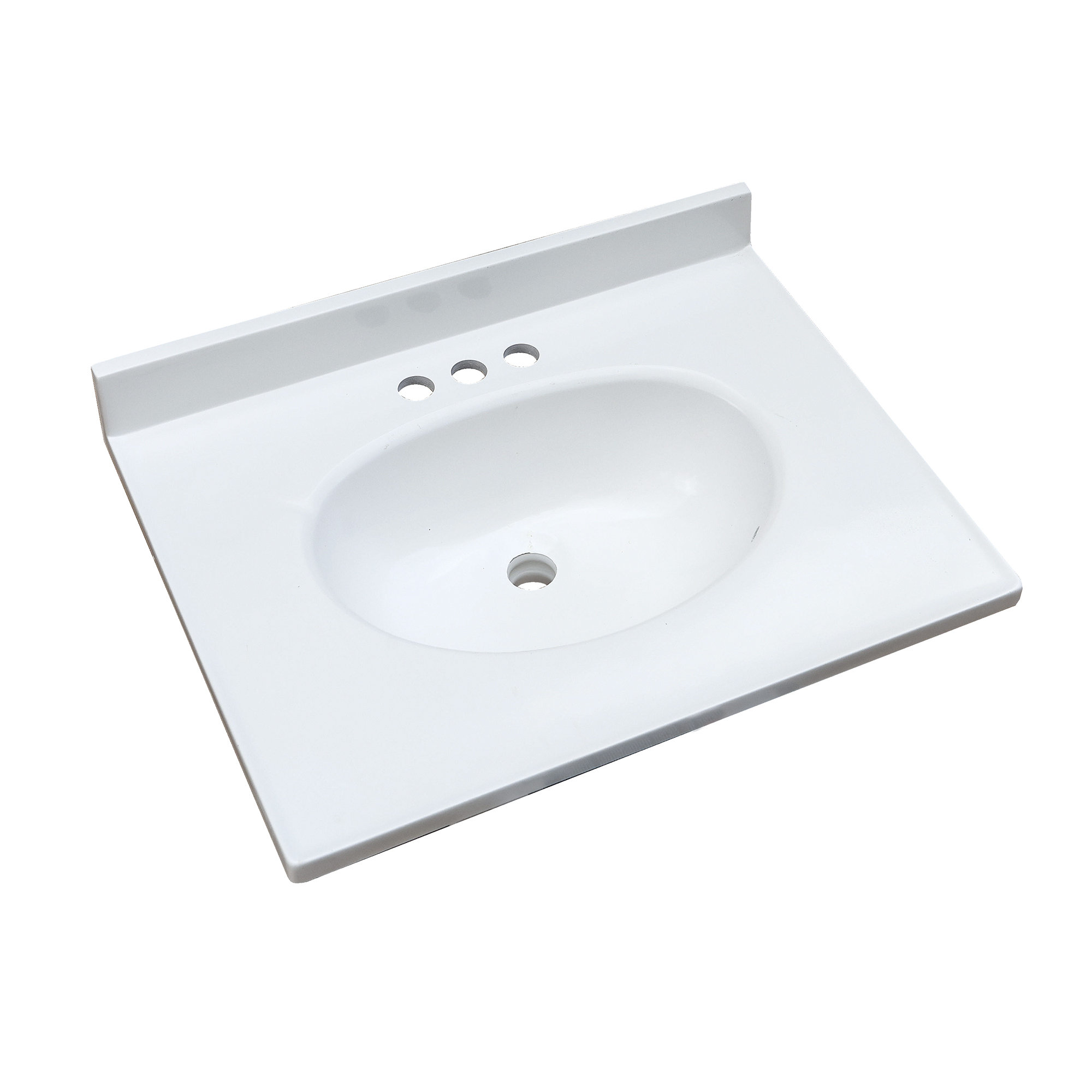 Penncrafter 25" White Single Bathroom Vanity Sink Top - Wayfair Canada