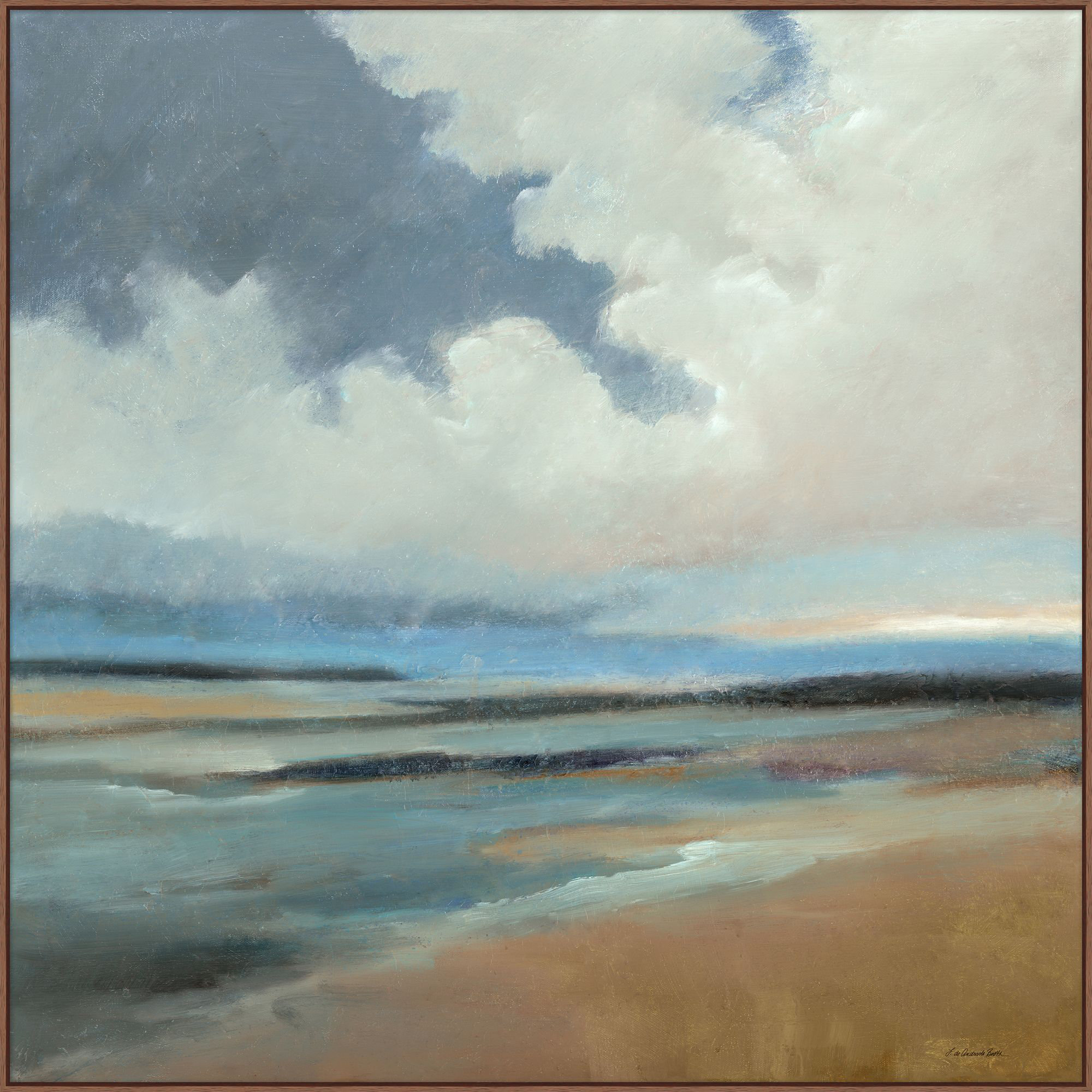 Wendover Art Group Breaking Day - Floater Frame Print on Canvas | Perigold