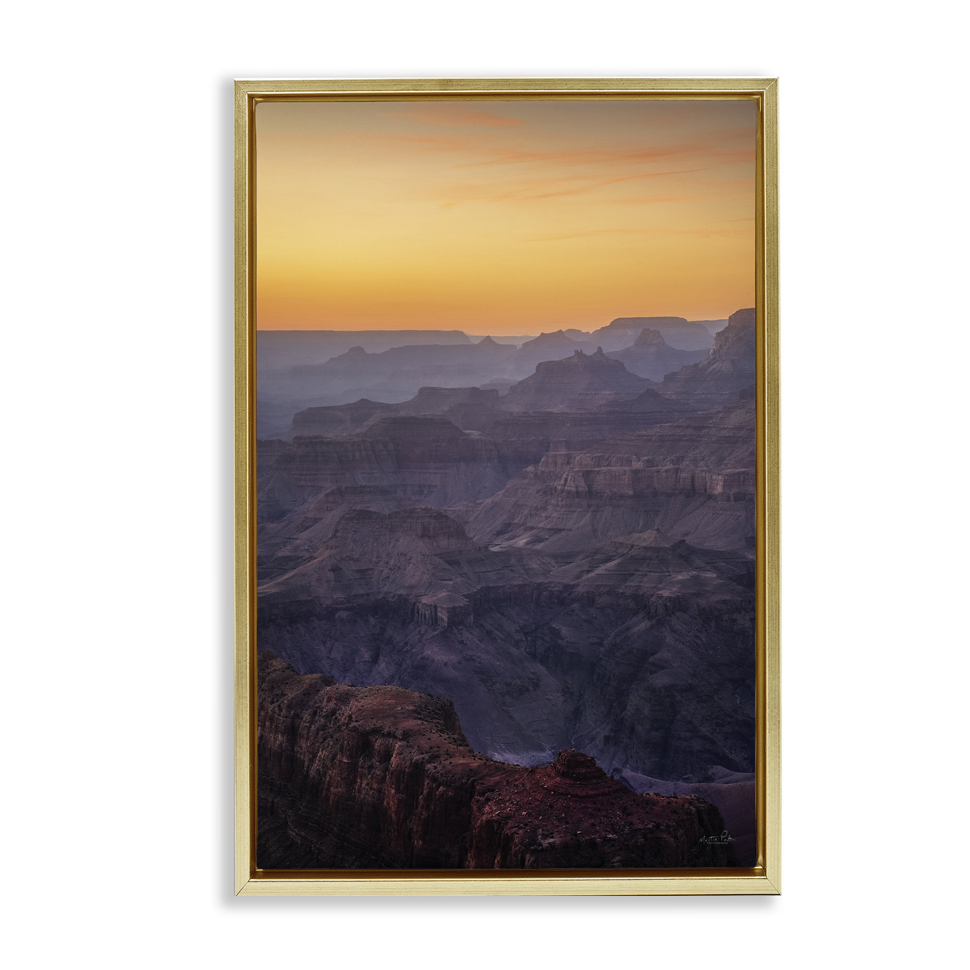 Loon Peak® Orange Sunset Canyon Floater Canvas by Martin Podt | Wayfair