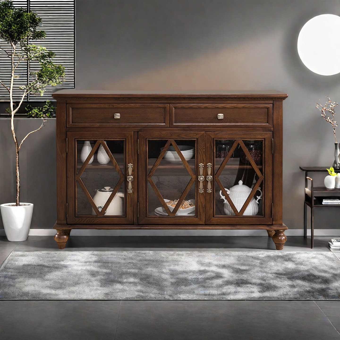 Charlton Home® Simple side cabinet and tea water cabinet | Wayfair