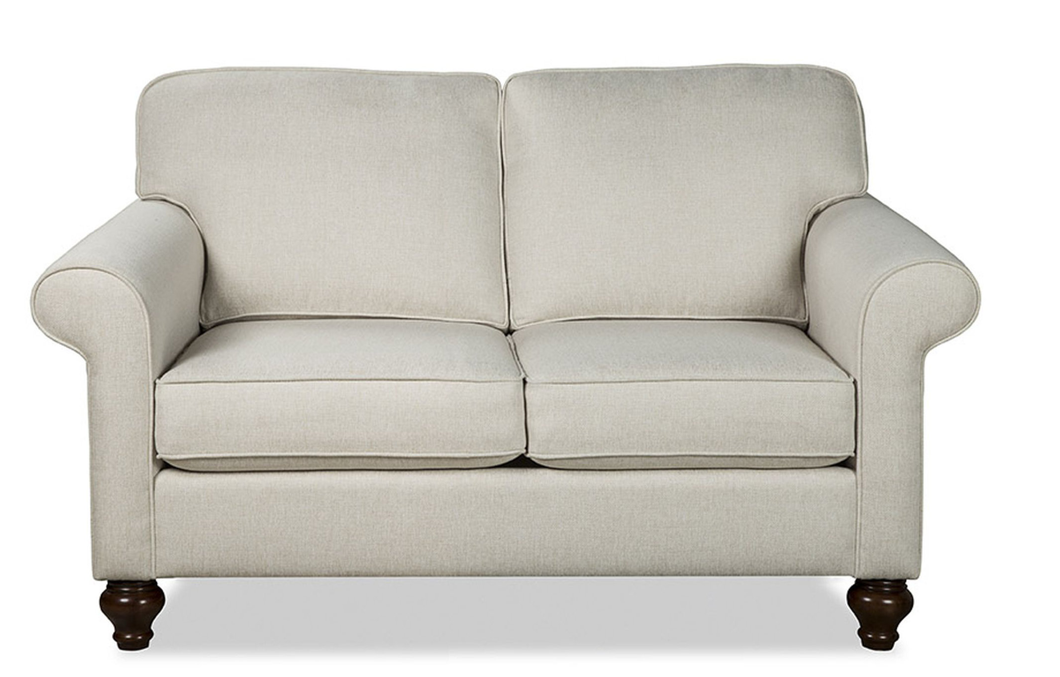 Craftmaster Content 63" Rolled Arm Loveseat with Reversible Cushions ...