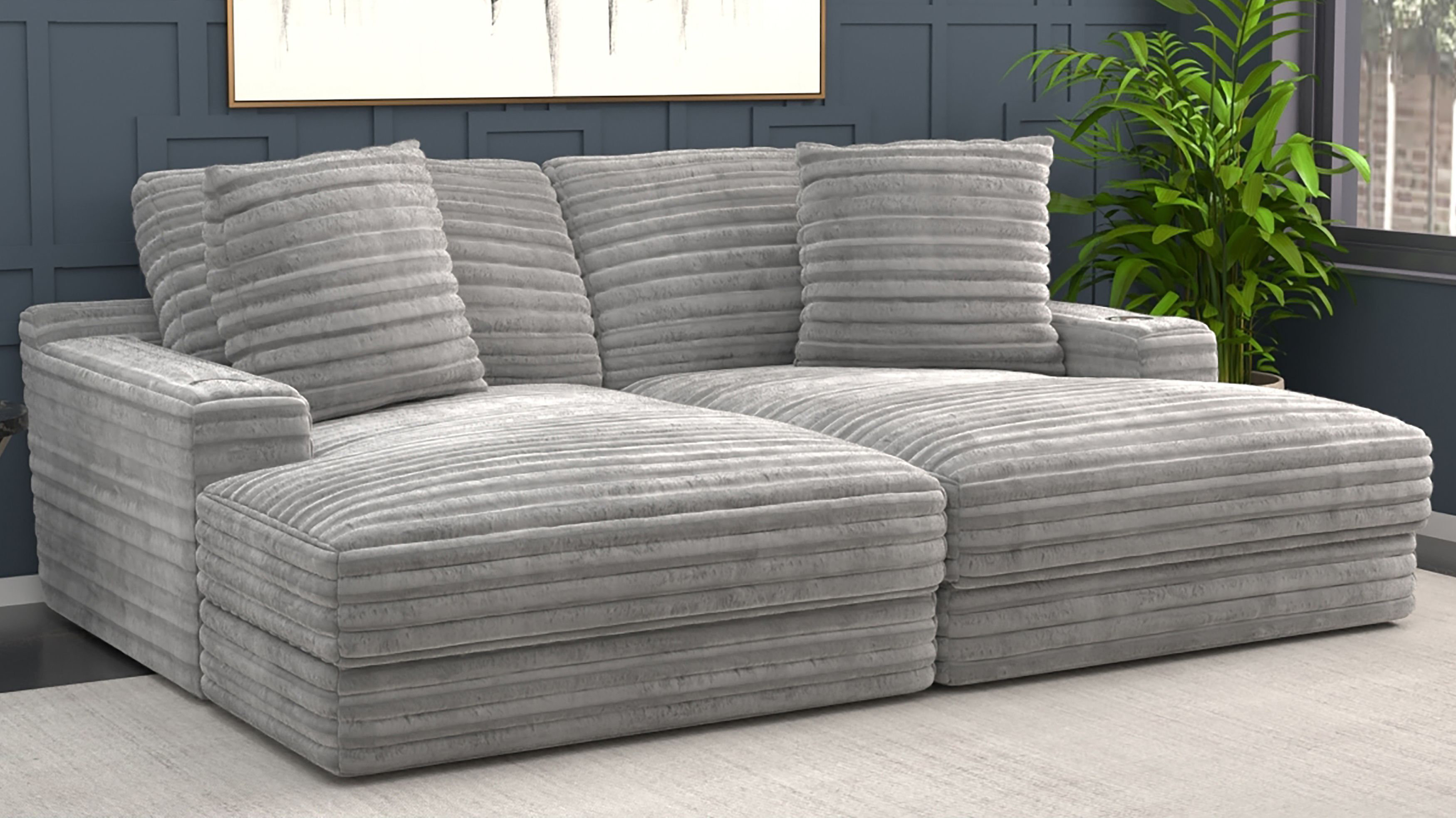 Hokku Designs Alcoa Chaise Loveseat - Wayfair Canada