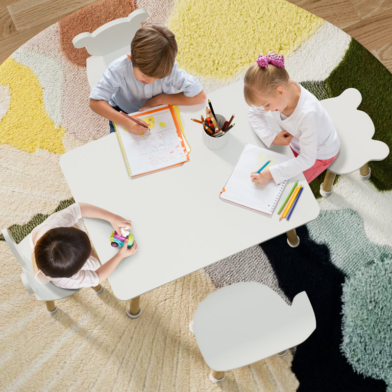 Zoomie Kids Albrey Kids 5 Piece Play or Activity Table and Chair Set ...